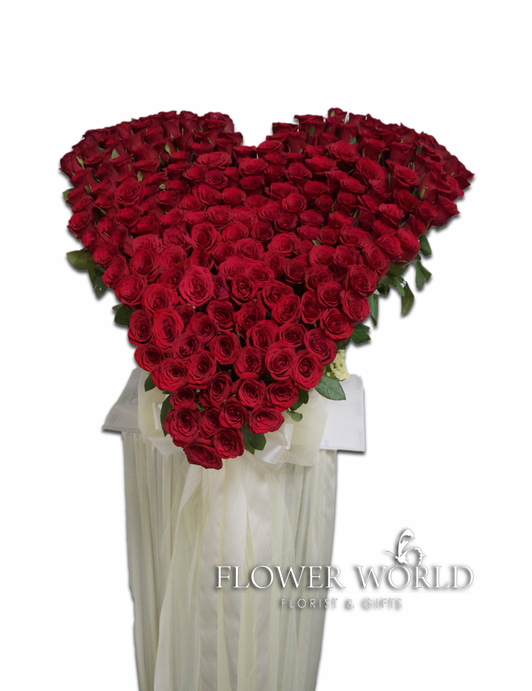 Heart Shaped Flower | Heart Roses | Red Roses | Stand Flowers | Flowers ...