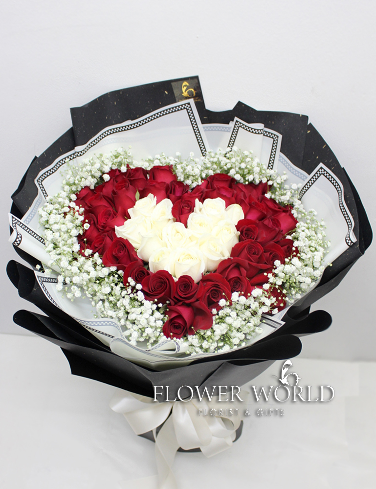 Heart Shaped Flowers | 99 Roses | Proposal Flowers | Anniversary ...